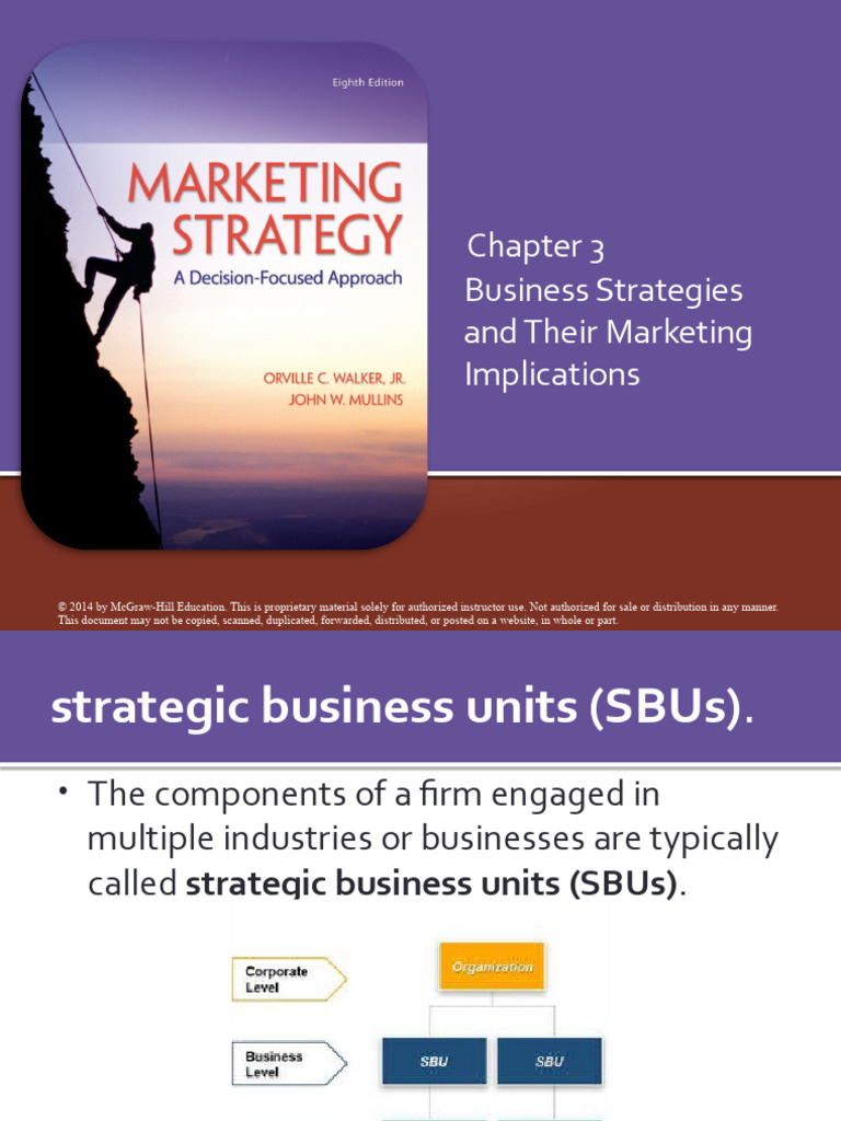 MKT 538-Chapter 03 | PDF | Strategic Management | Marketing