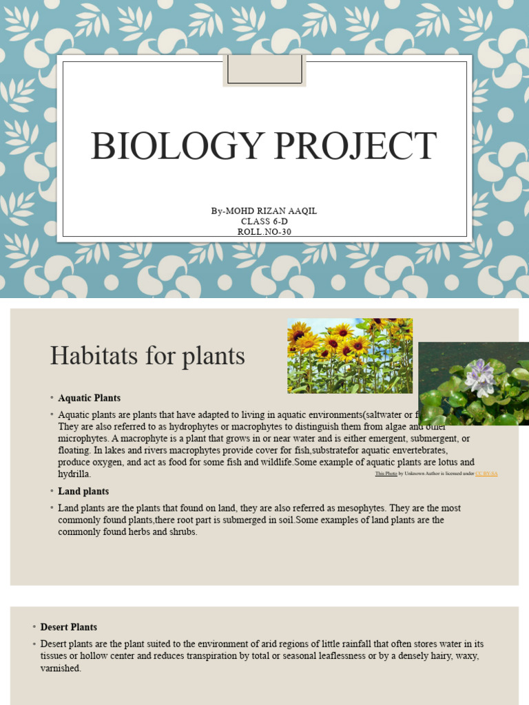 Biology project | PDF | Environmental Science | Environmental Conservation