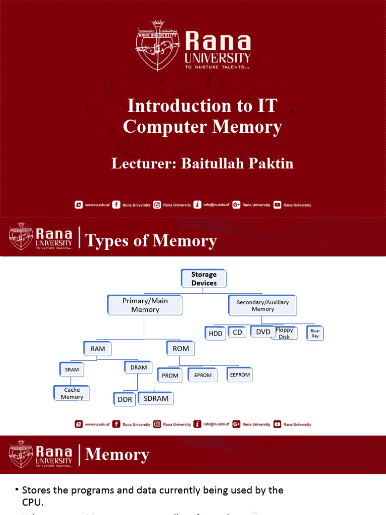 IT_5 Memory | PDF | Random Access Memory | Dynamic Random Access Memory