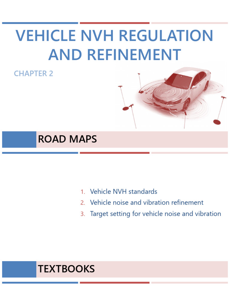 Chapter2 Vehicle NVH Regulation and Refinement | PDF | Noise | Vehicles