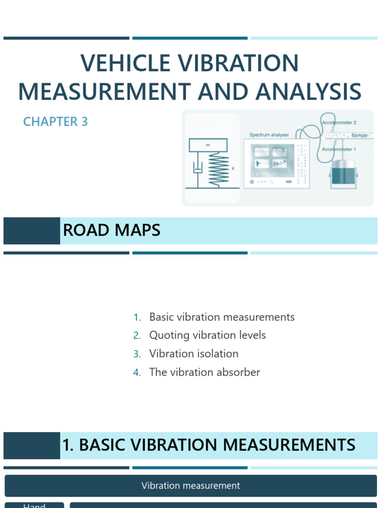 Chapter3 Vehicle Vibration Measurement and Analysis | PDF | Accelerometer | Classical Mechanics