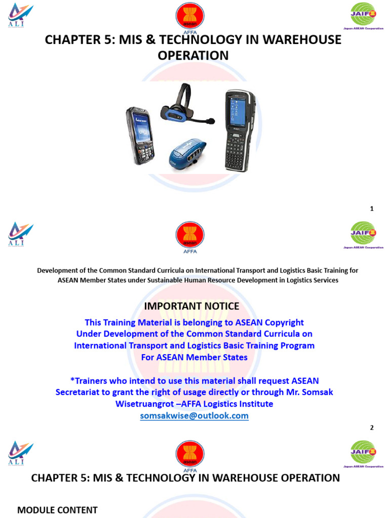 Chapter 05 Mis Technology in Warehouse Operation | PDF | Electronic ...