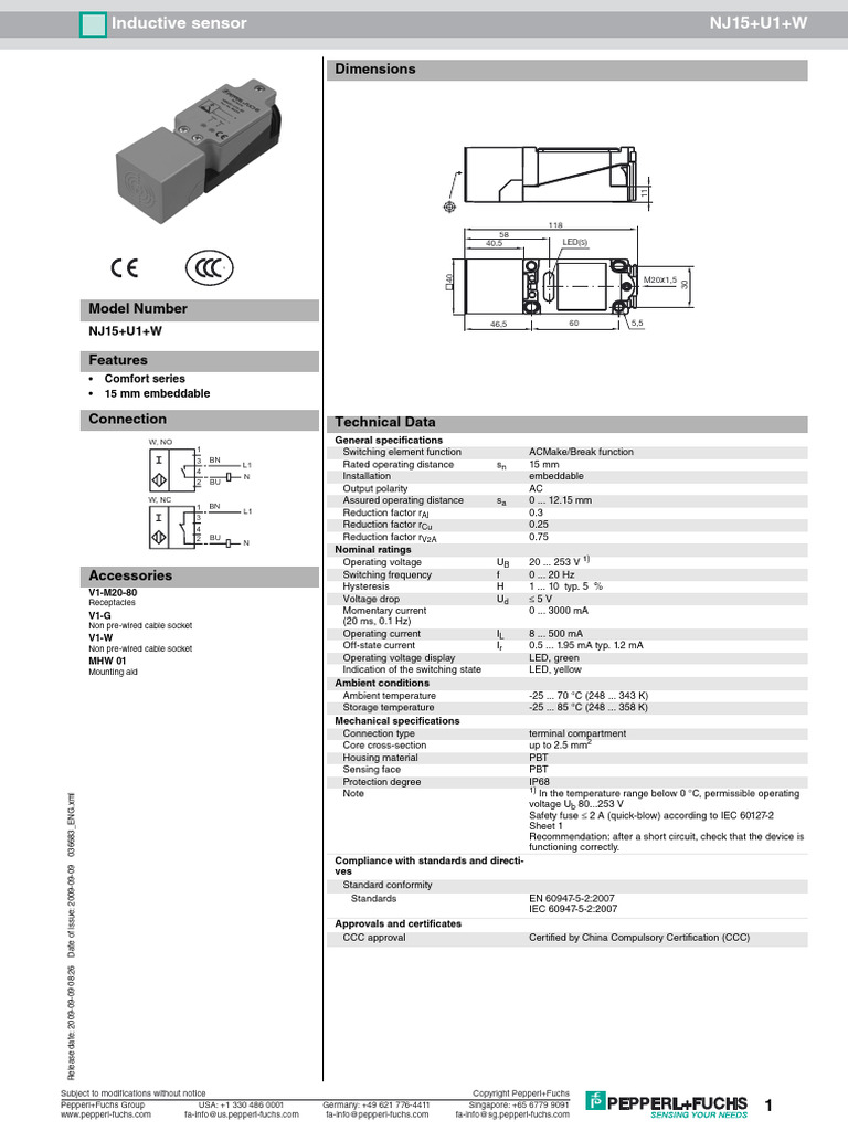Dimensions: NJ15+U1+W | Download Free PDF | Ac Power Plugs And Sockets ...