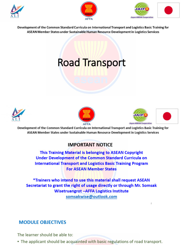 FN - Road Transport | PDF | Cargo | Semi Trailer Truck