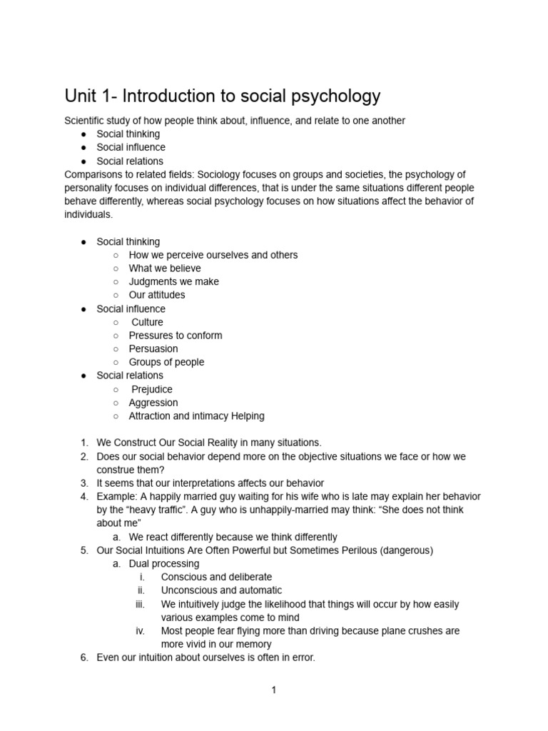 Social Psychology | PDF | Attitude (Psychology) | Conformity