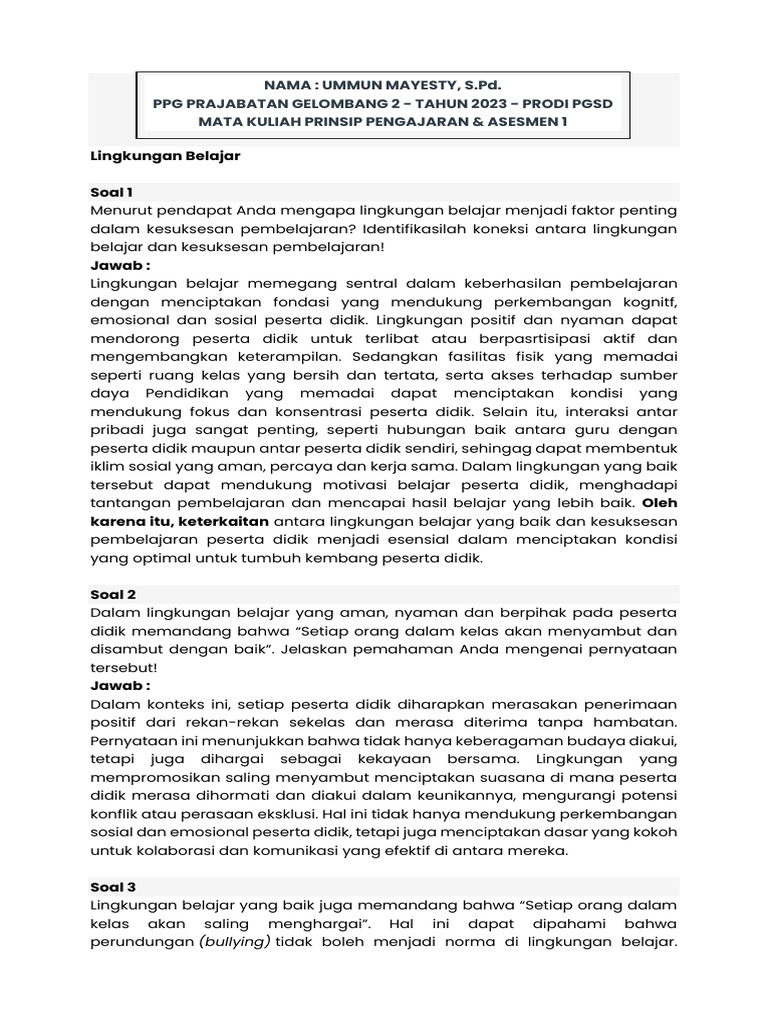 01.03.b.3-T4-3. Eksplorasi Konsep-Lingkungan Belajar | PDF | Karier & Perkembangan | Kesehatan ...