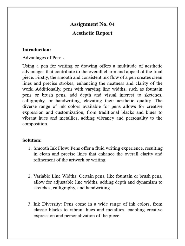Revised Assignment No 4 | Download Free PDF | Aesthetics | Creativity Revised Assignment No 4 | Download Free PDF | Aesthetics | Creativity