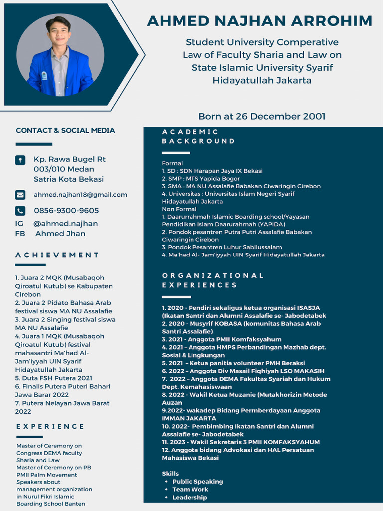 CV Ahmed Najhan | PDF