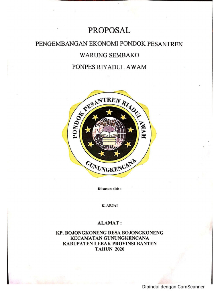 Proposal Pesantren | PDF
