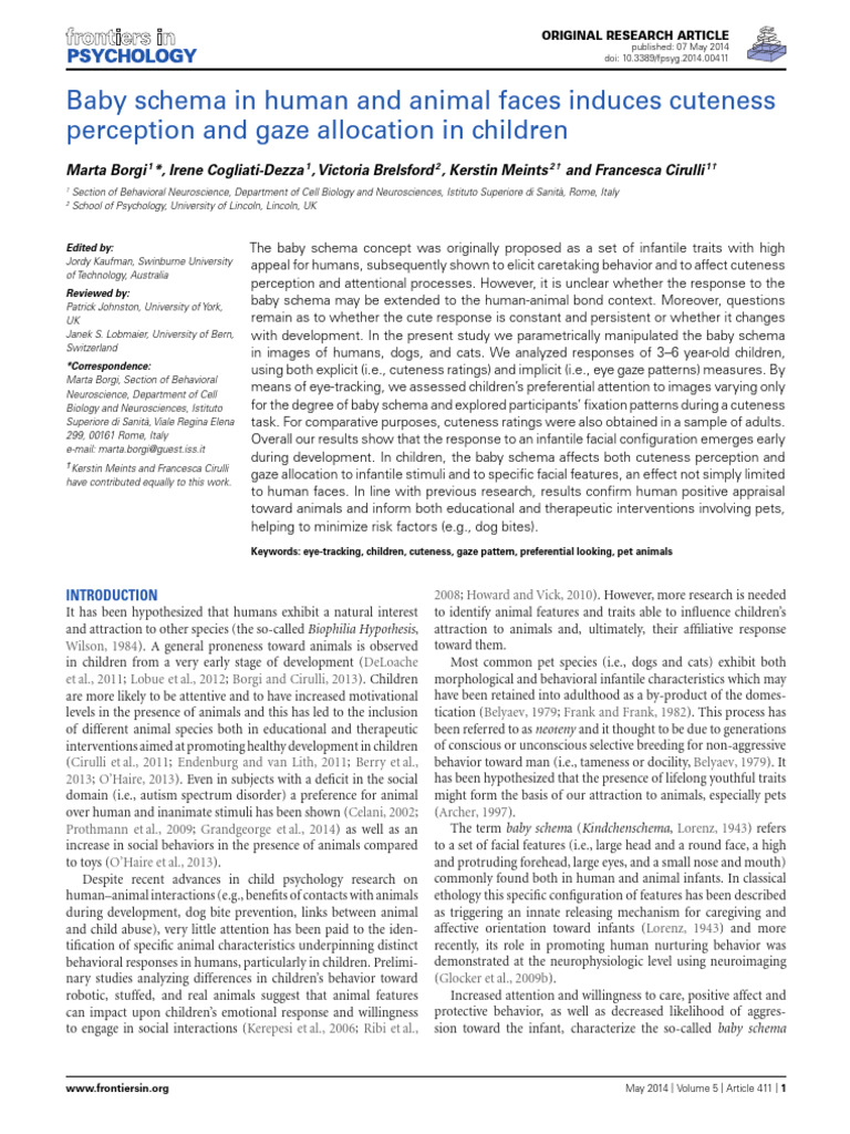 1 (2) - Borgi 2014 | PDF | Cognitive Science | Behavioural Sciences