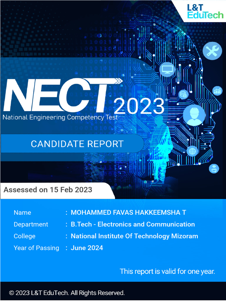 Nect Sample Report | PDF | Electronics | Educational Technology