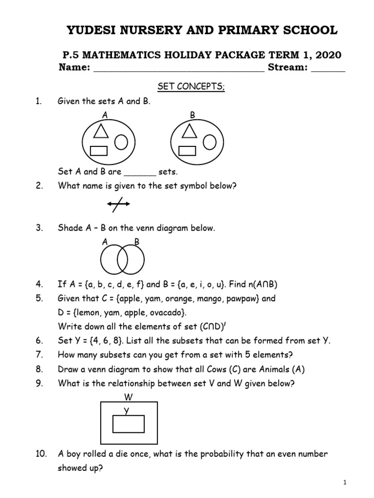MTC Short Holiday TM 1 2020 | PDF | Mathematics | Numbers