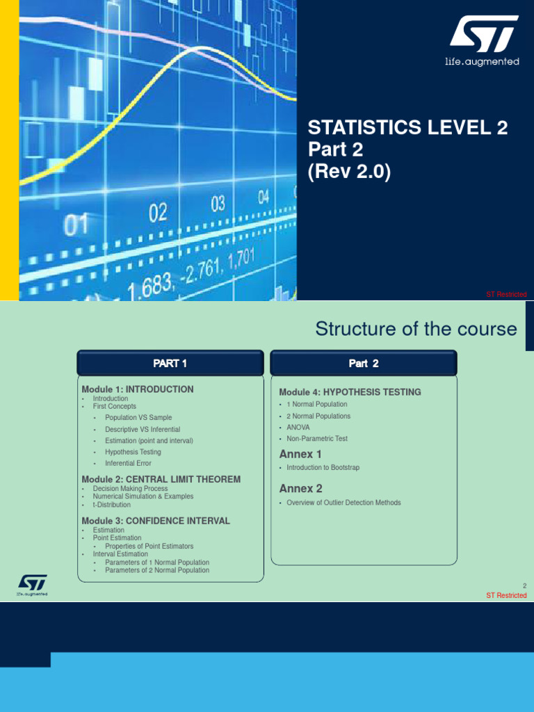 STATS 2 Part 2 Rev 2.0 With Exercise | PDF | Statistical Hypothesis ...
