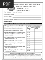 PLE SST 2024-A Revised Past Paper Guides | PDF