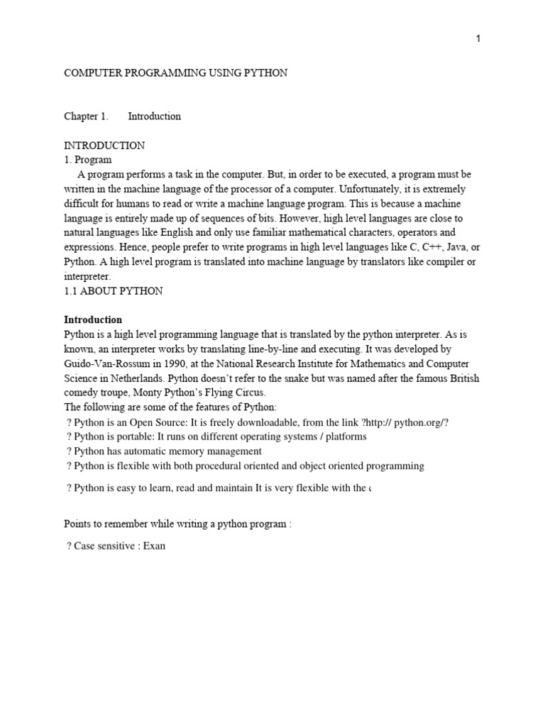 Python Notes 1 Download Free Pdf Python Programming Language Command Line Interface