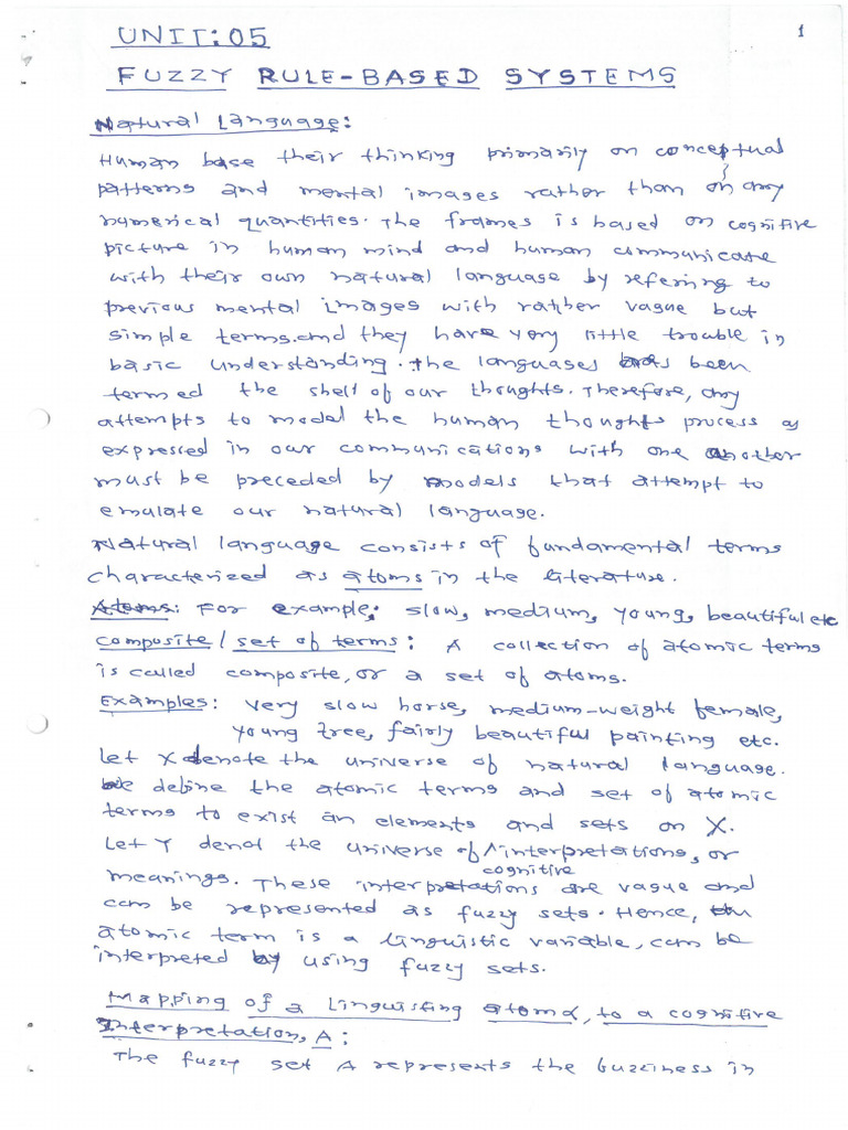 Unit-05 Fuzzy Rule-Based Systems - Removed | PDF