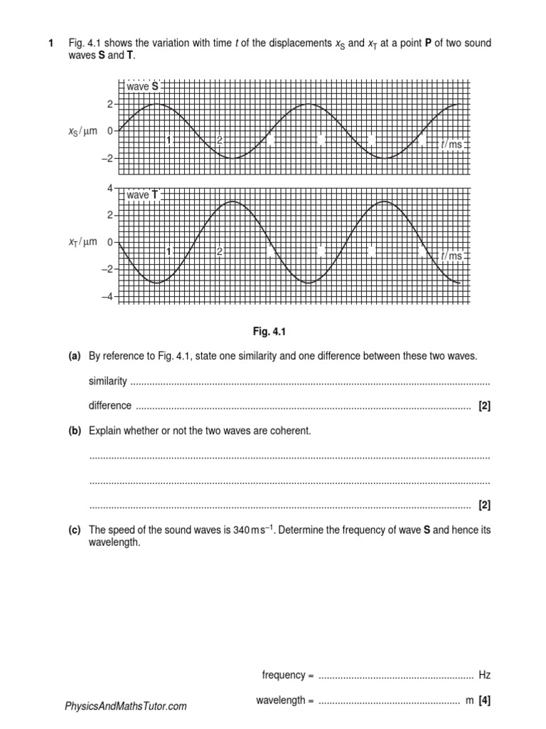 Waves 7 QP | PDF | Frequency | Electromagnetic Radiation