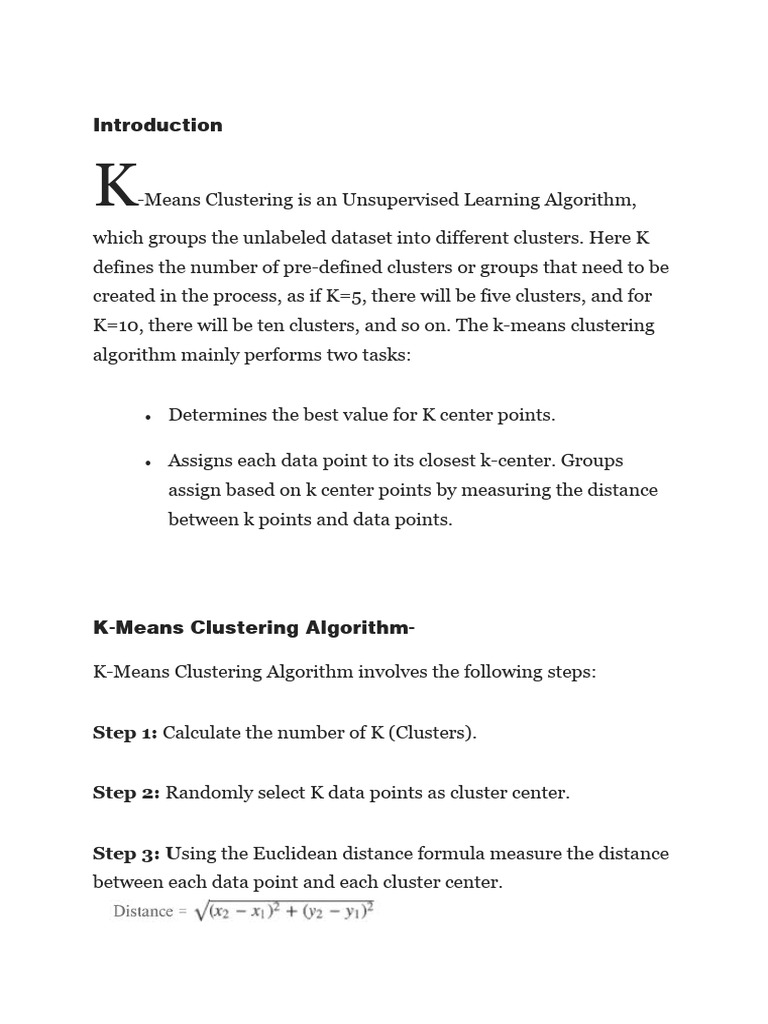 Clustering Numericals | Download Free PDF | Cluster Analysis | Data Mining