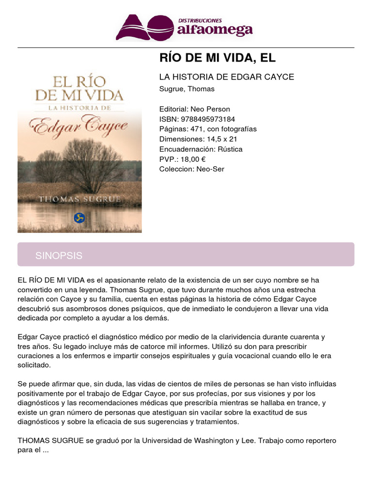 El río de mi vida: Edgar Cayce | PDF