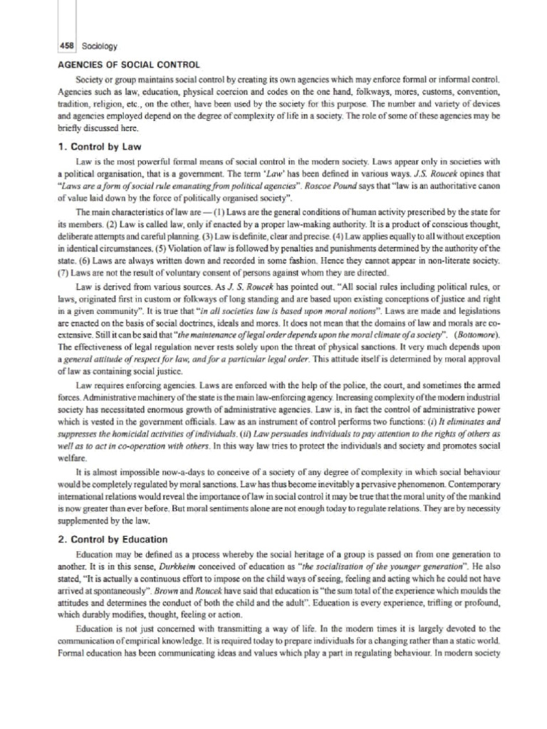 Overview of Social Control Agencies | PDF | Morality | Propaganda