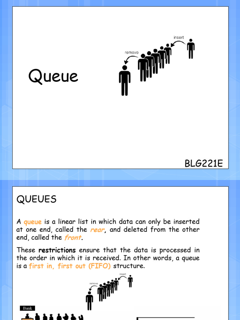Data Structures EHB208E | PDF | Queue (Abstract Data Type) | Computer Data