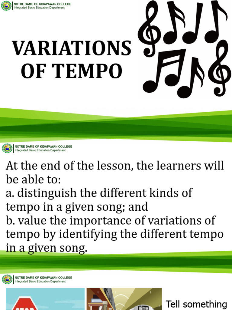 Variations of Tempo | Download Free PDF | Tempo | Musicology