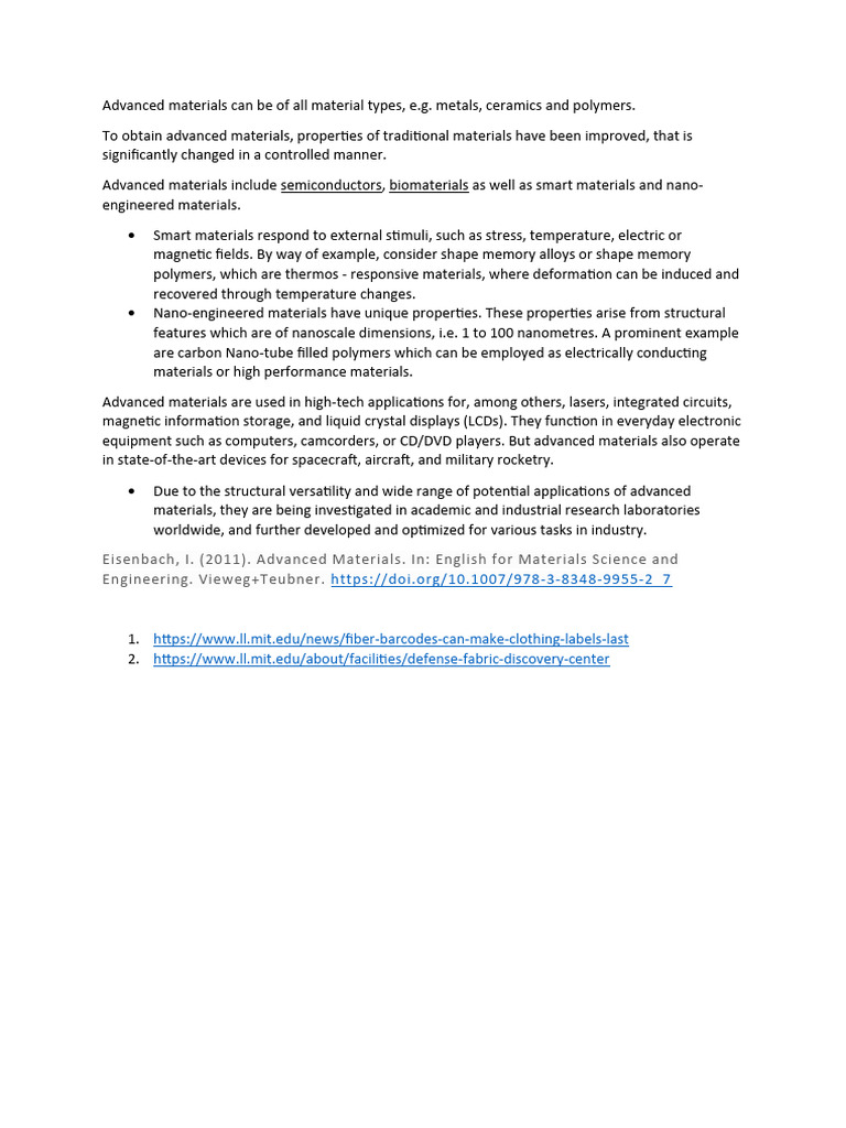 Advanced materials Research Content | PDF | Semiconductors | Materials ...