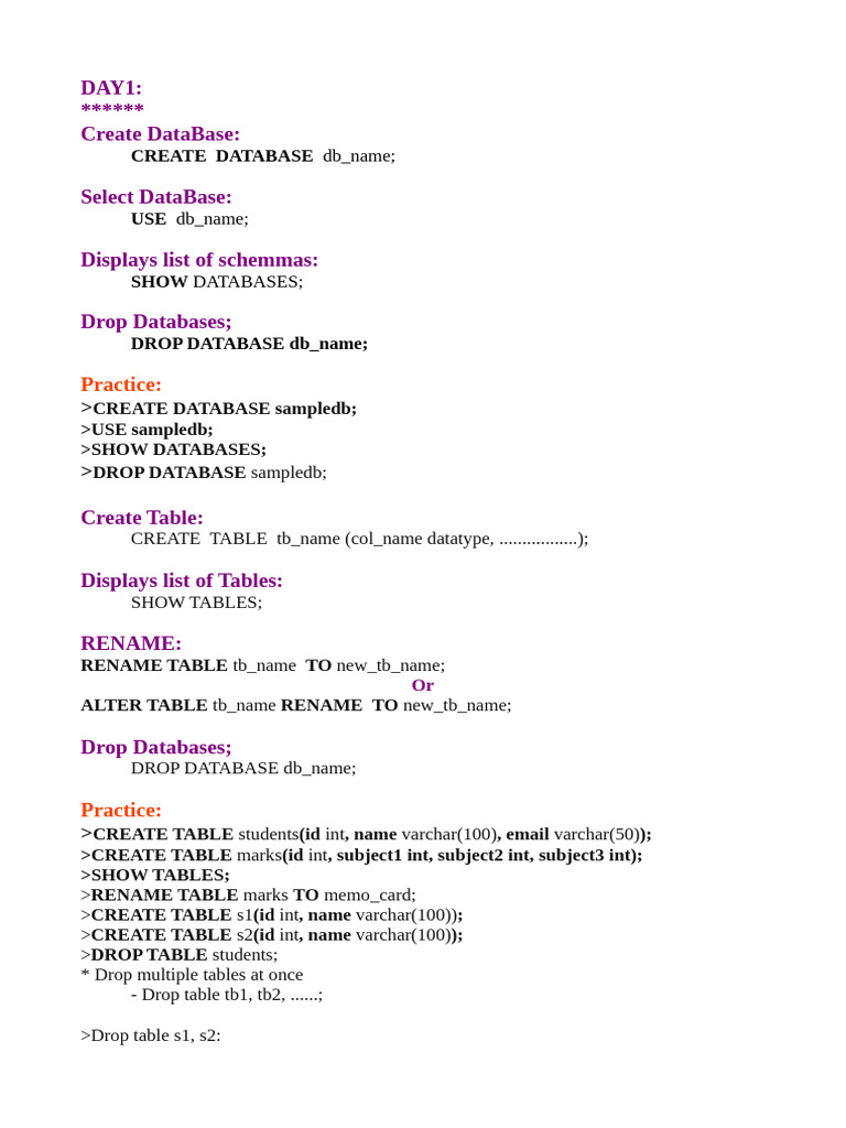 Mysql | PDF | Table (Database) | Information Technology Management Mysql | PDF | Table (Database) | Information Technology Management