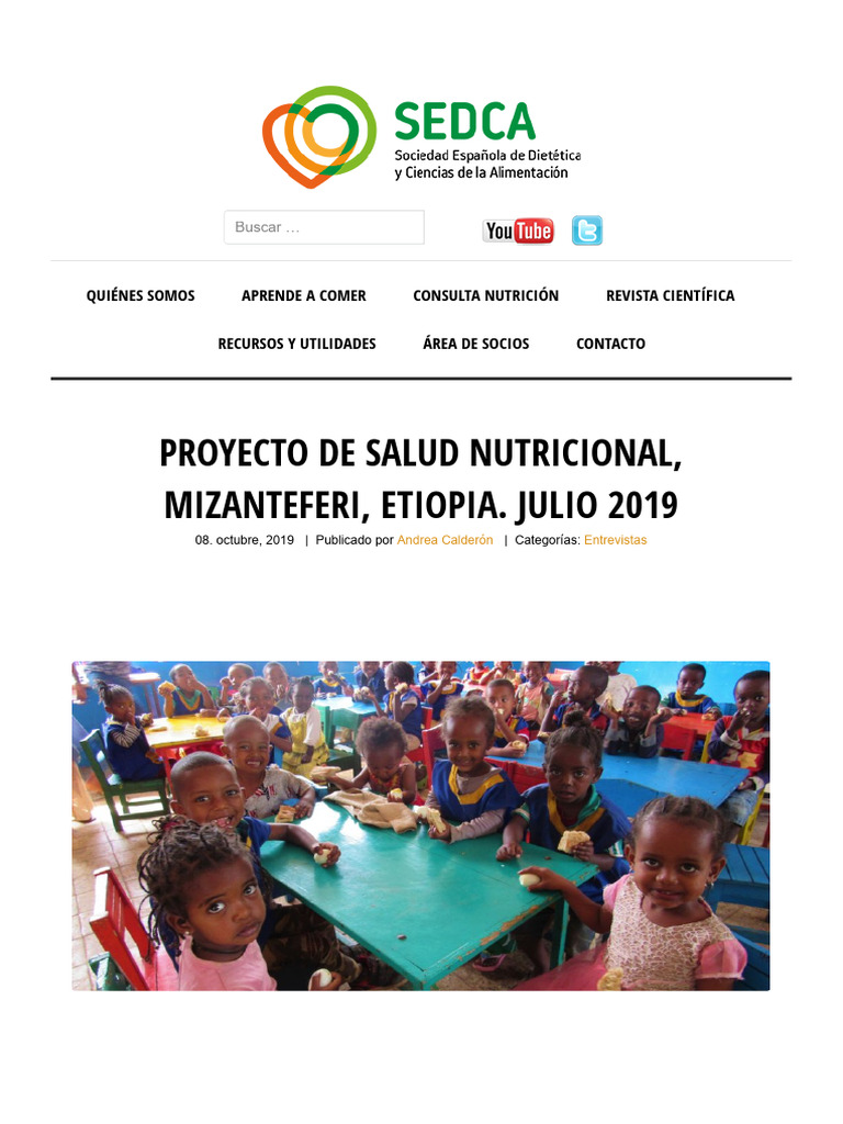 PROYECTO DE SALUD NUTRICIONAL, MIZANTEFERI, ETIOPIA. Julio 2019 ...