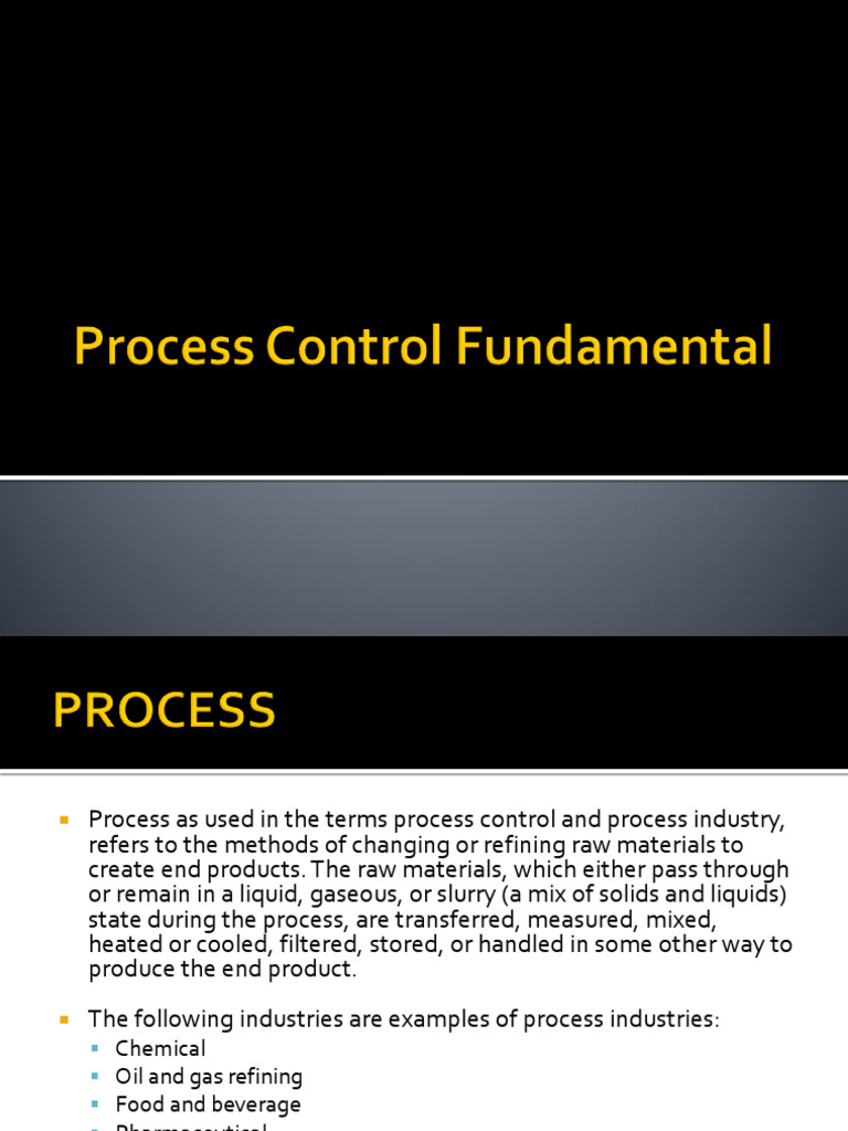 2 Process Control Fundamental | Download Free PDF | Water | Liquids
