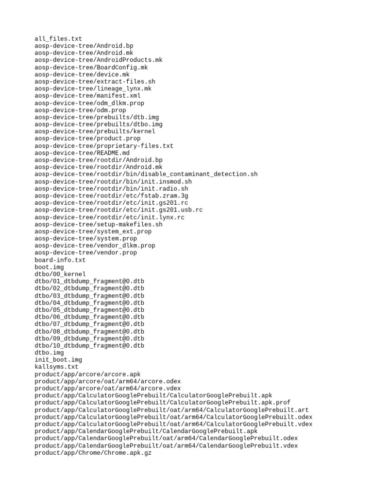 Android Device Tree Files | PDF | Windows Nt | Alphabet Inc.