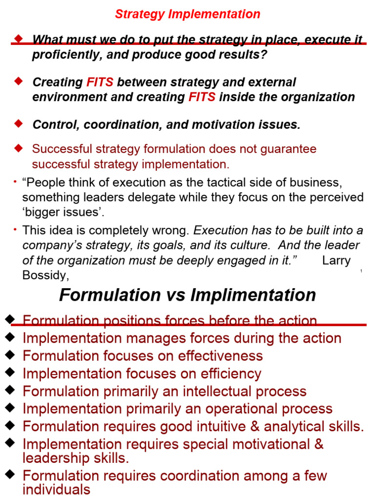 Chapter 6 Strategy Implimentation | PDF | Incentive | Business