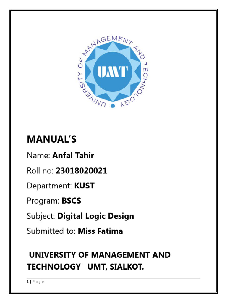 DLD at | PDF | Electronics | Electrical Circuits
