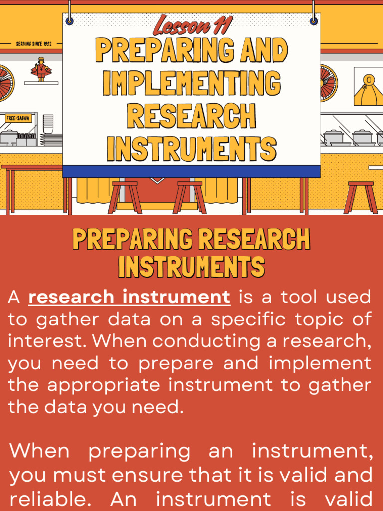 Preparing and Implementing Research Instruments | PDF | Experiment ...