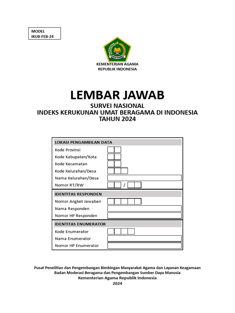 Lembar Jawab IKUB 2024 Merged | PDF
