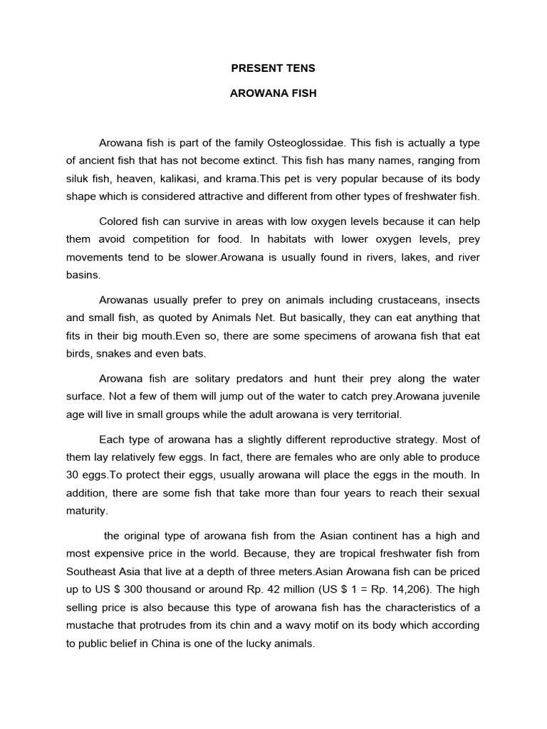 AROWANA FISH | PDF