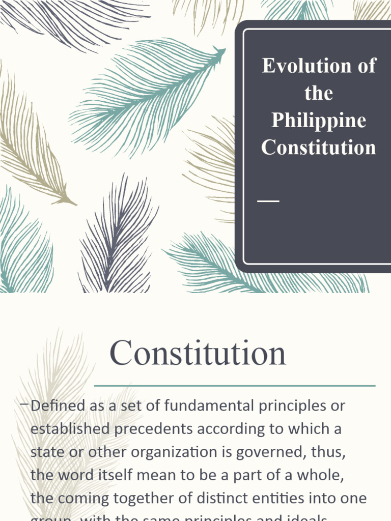 Evolution of Constitution | PDF | Political Science | Legal Documents