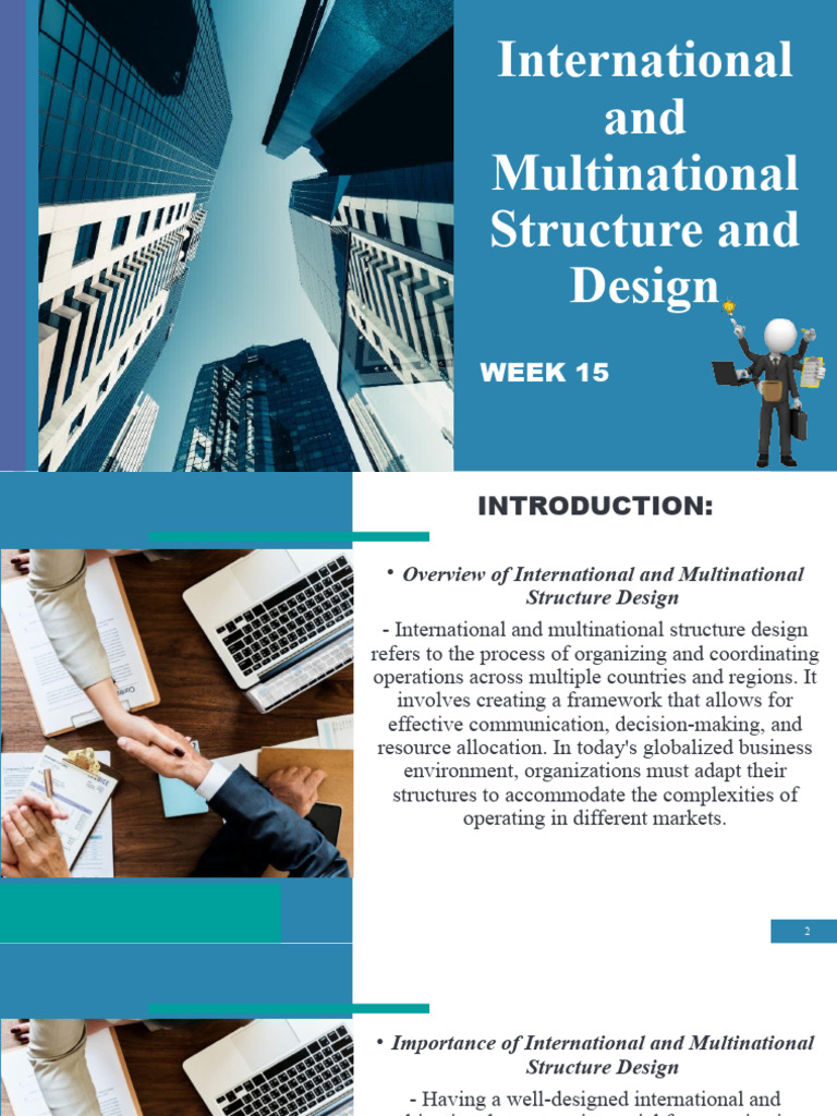 International and Multinational Structure and Design Autosaved | PDF ...