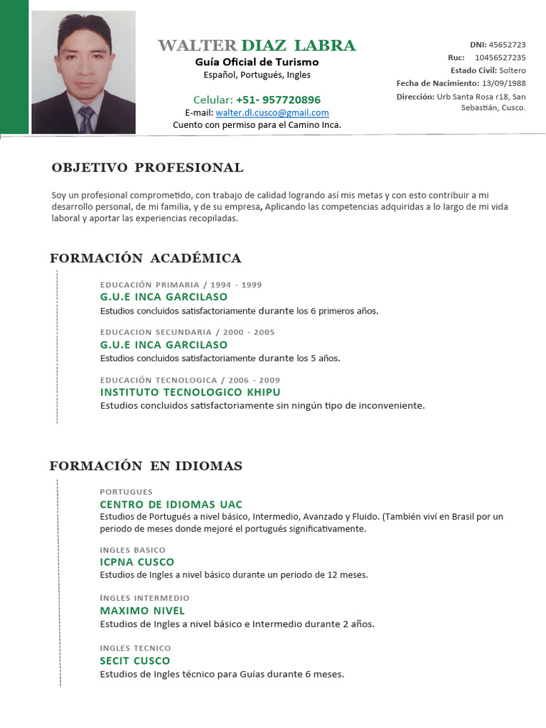 CV Walter 2024 | PDF