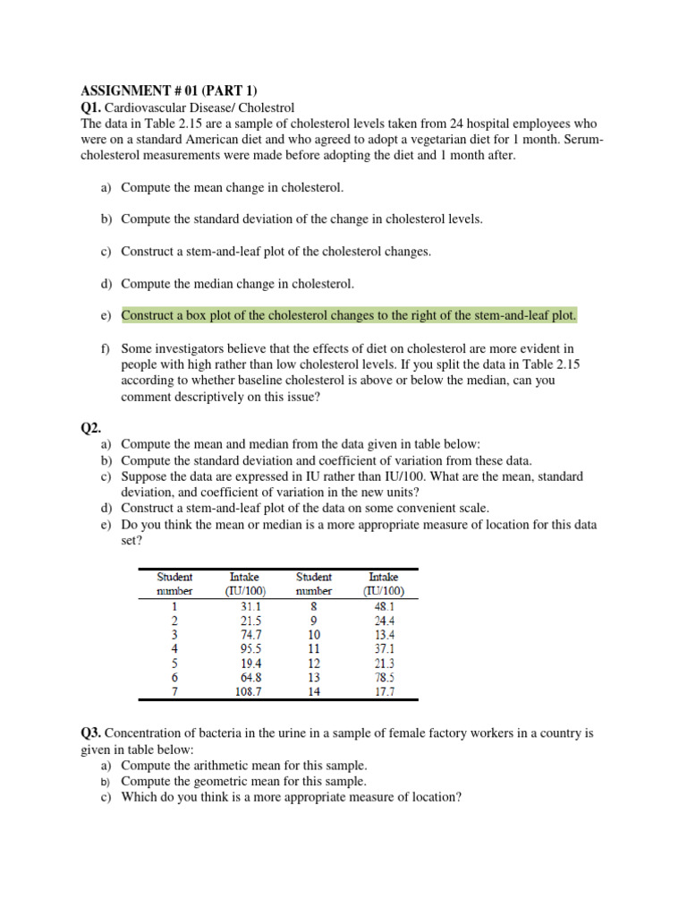Assignment # 01 | PDF | Sensitivity And Specificity | Medical Diagnosis