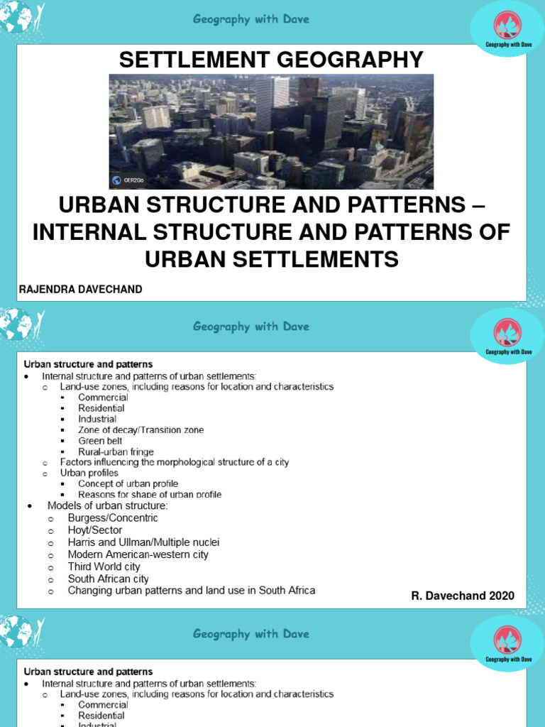 6. Urban Structure and Patterns - Internal Structure and Patterns of ...