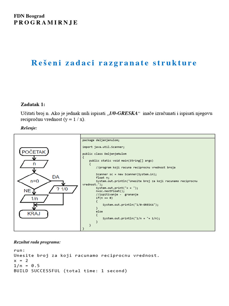 FDN Beograd Zbirka Zadataka - GRANANJE | PDF