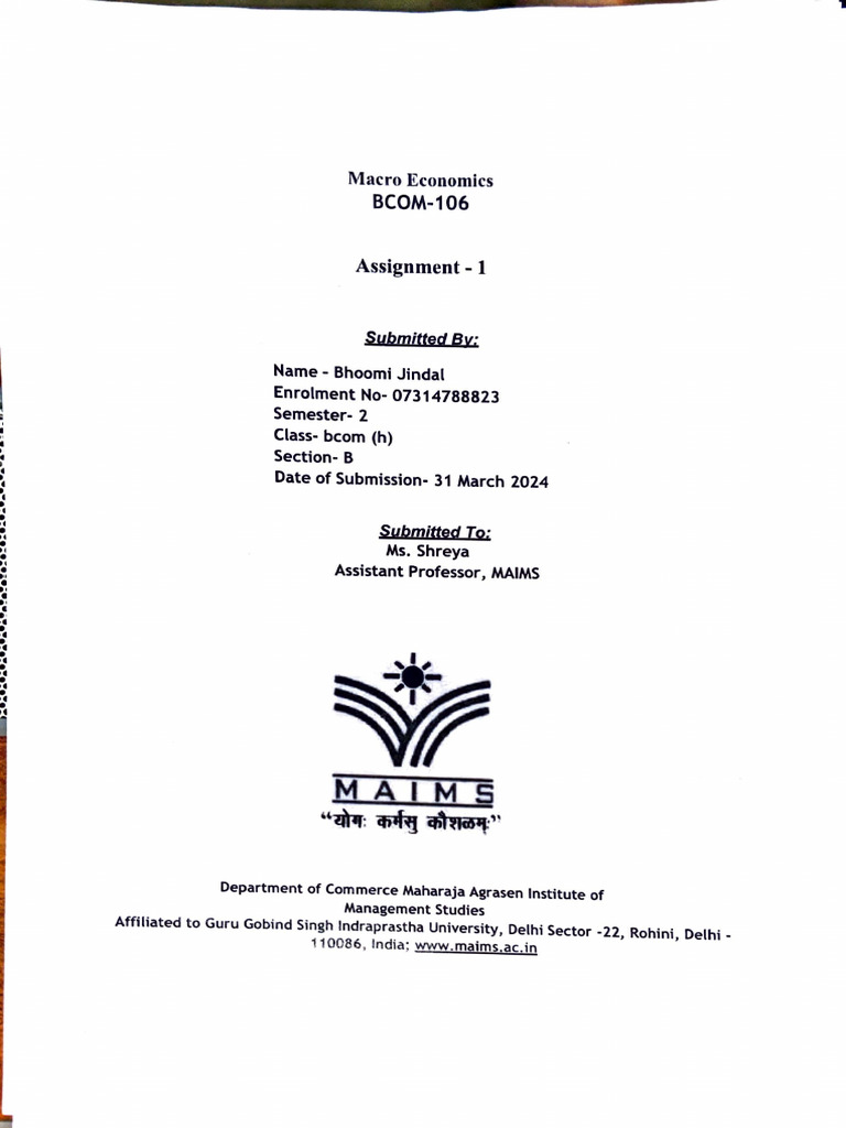 ME Assignment 1 | PDF