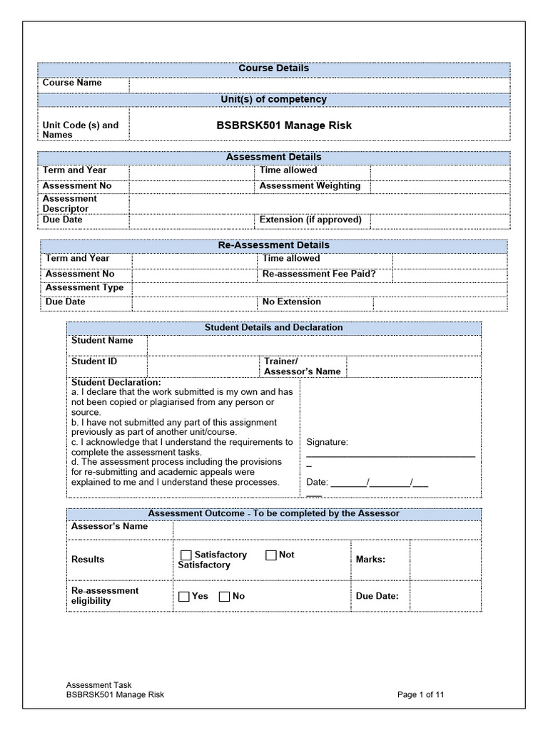 Practical Application - To Do | PDF | Risk | Risk Management