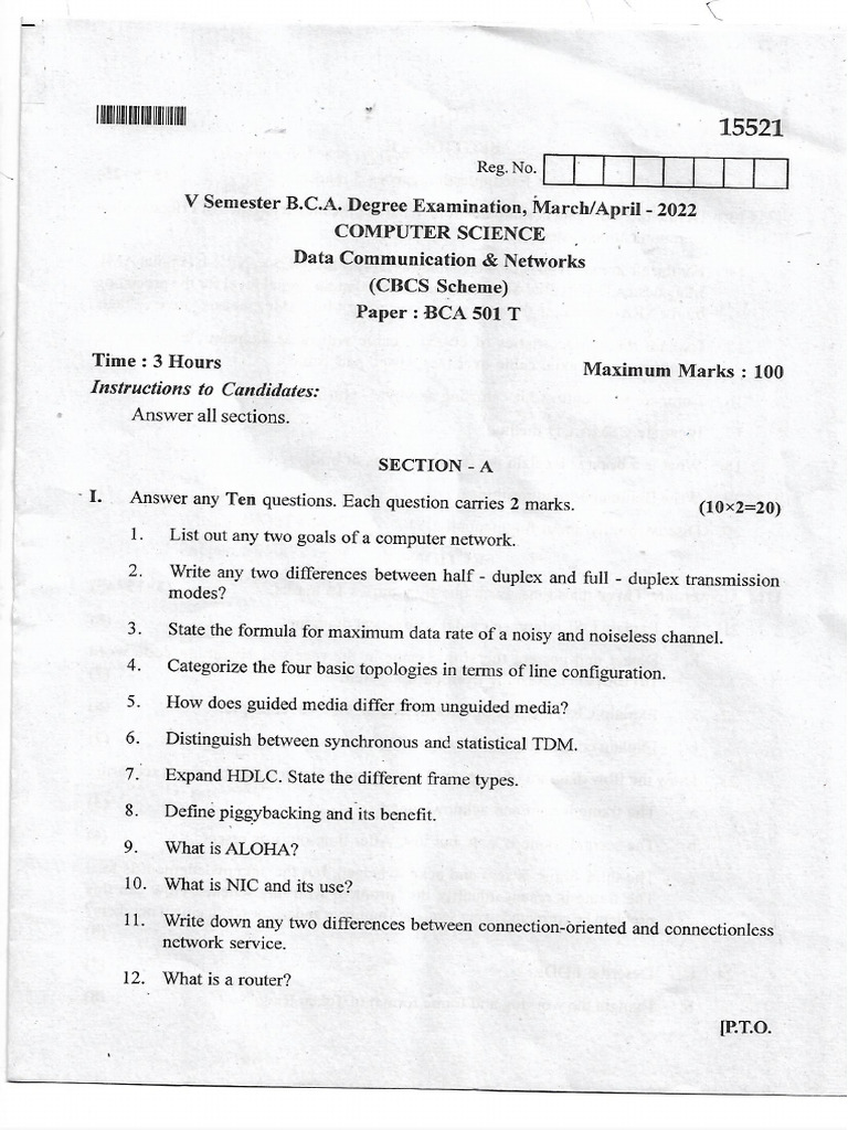 Data Communication and Networks | PDF