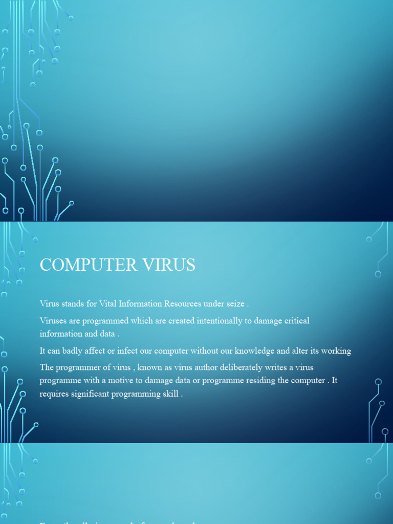 Computer Virus No 1 | PDF | Computer Virus | Computer File