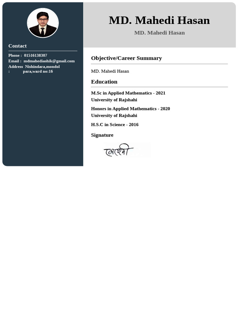 MD. Mahedi Hasan | PDF