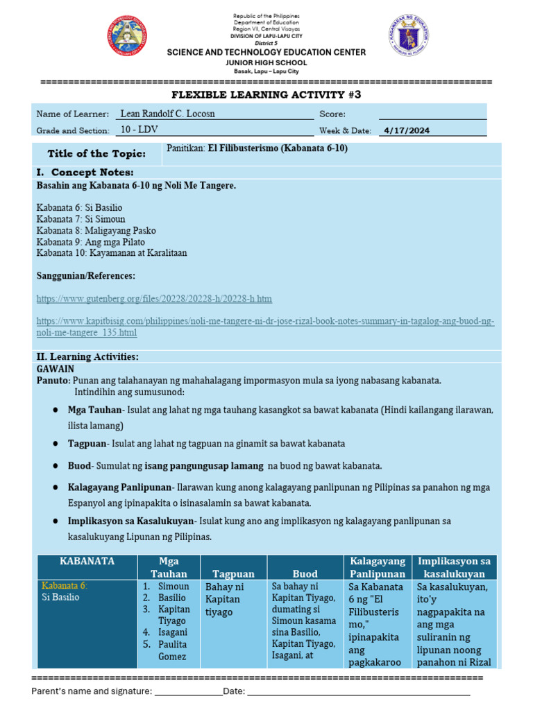 Locson-Flexible Learning Activity3 (Repaired) | PDF
