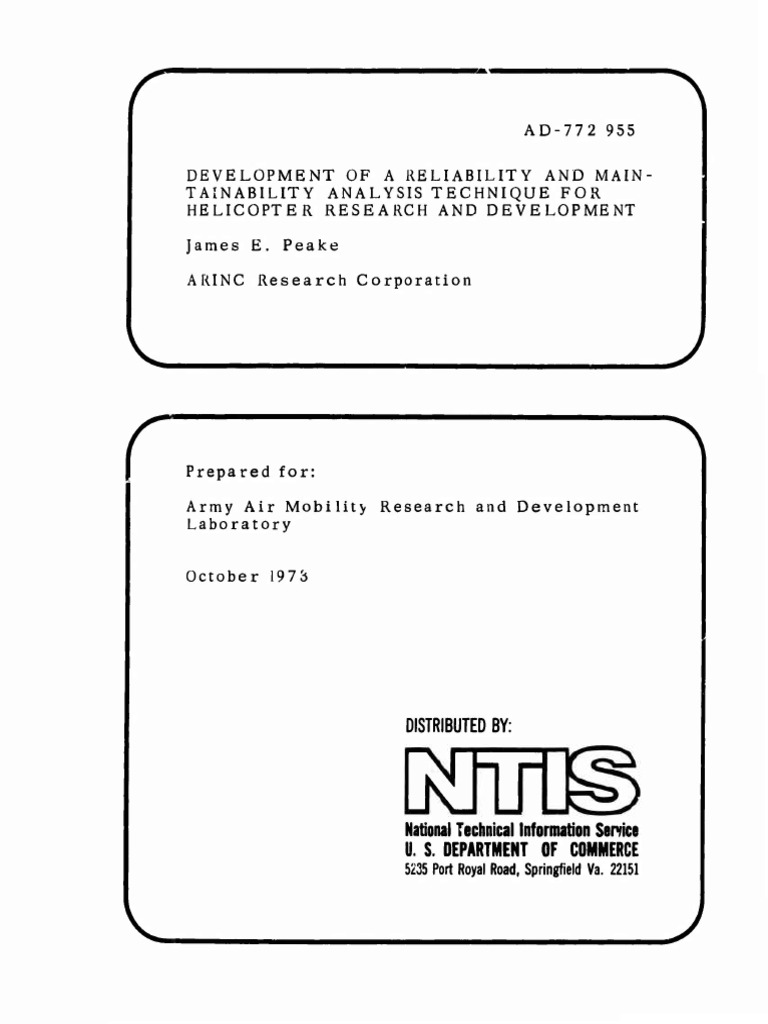 Ad 0772955 | PDF | Simulation | Reliability Engineering