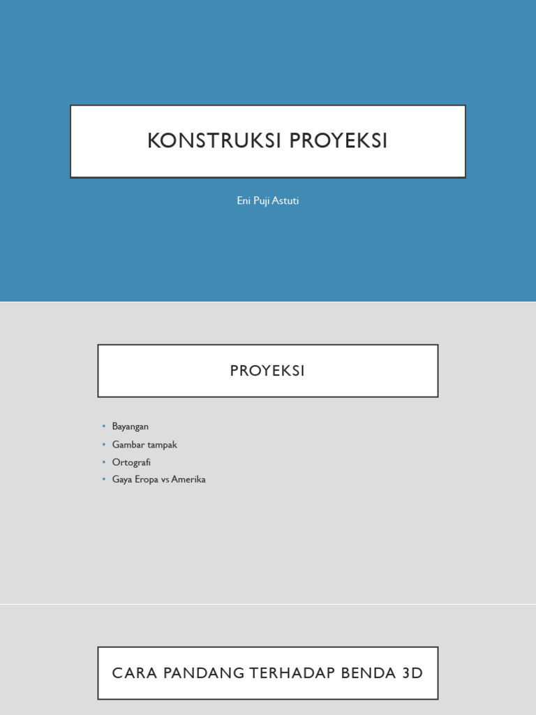Konsep Proyeksi Dan Proyeksi Titik | PDF